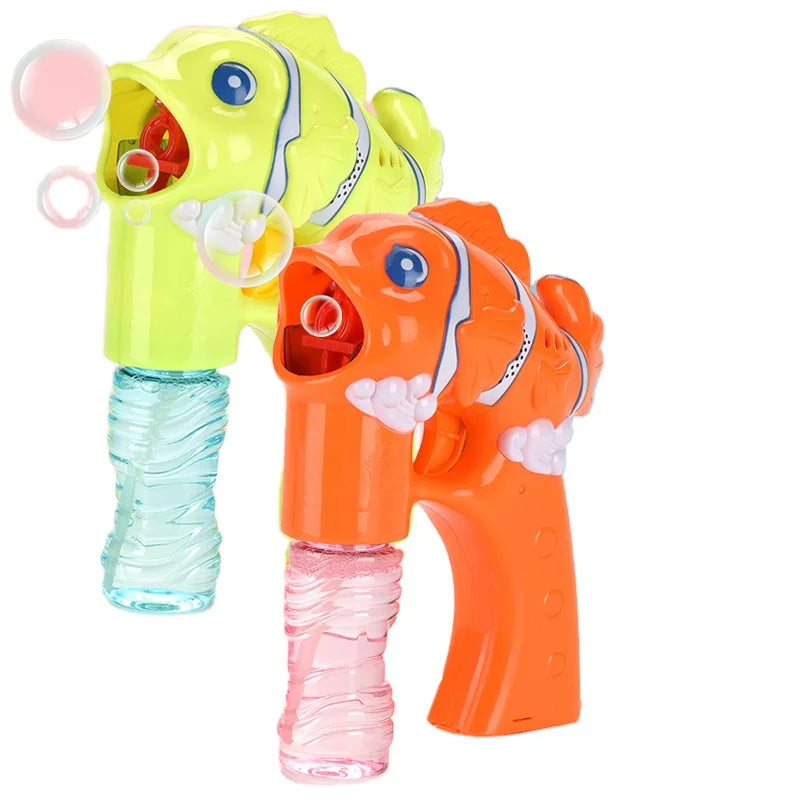 Children Outdoor Play Fish Shape Animals Flashing LED Music Hand Soap ...