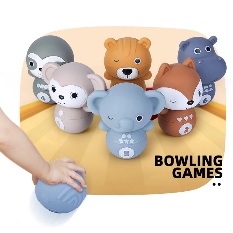 Buy Wholesale Kids Learning Soft Silicone Stacking Animal Zoo Rollers ...