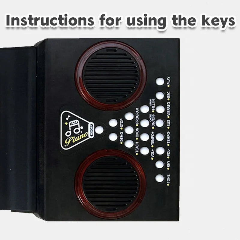 Wholesale 25 Keys Educational Portable Folding Rainbow Colorful ...